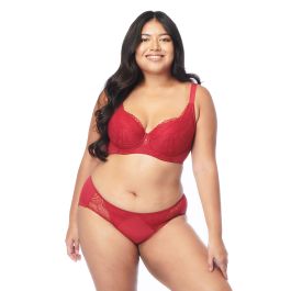 rivera lacey high paneled demi contour bra | XIXILI Lingerie Global