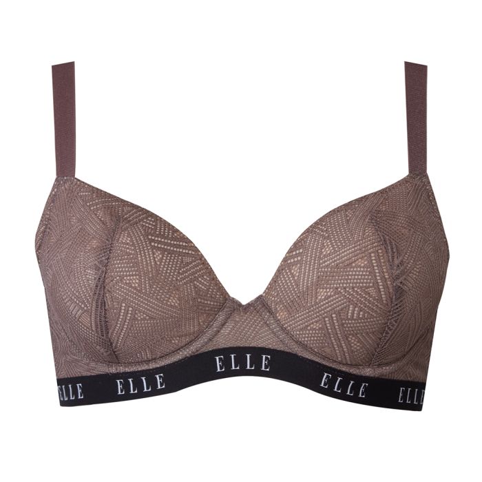 ELLE DOTTED GEOMETRIC LACE DEMI T-SHIRT BRA | XIXILI Lingerie Global