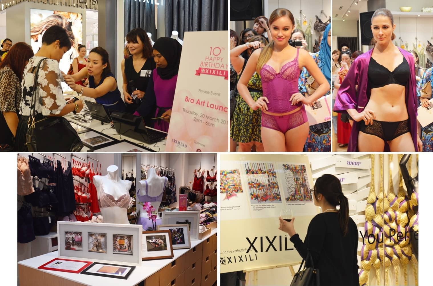 XIXILI Bra Art Launch Event at 1 Utama Shopping Centre (20 Mar 2014) | XIXILI Lingerie Global